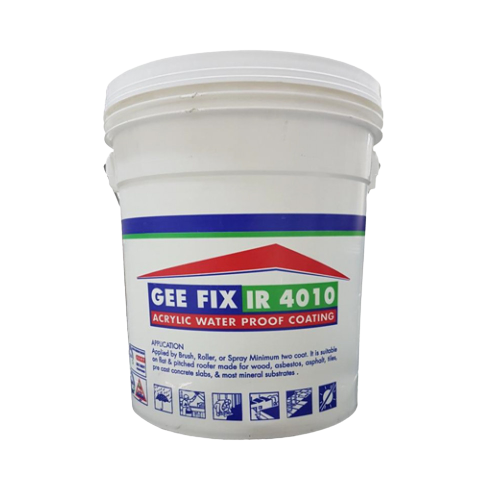 GEE FIX IR 4010 (ACRYLIC WATER PROOF COATING) 25kg per Pale - Sinaha Platform