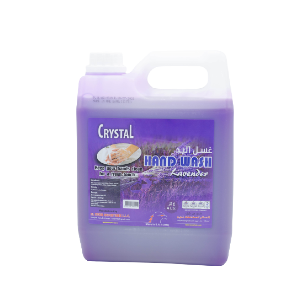 Crystal Hand Wash Lavender 4 Ltr ( 4 Pieces Per Box ) - Sinaha Platform