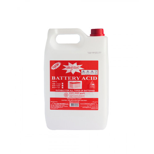 Acid for battery store