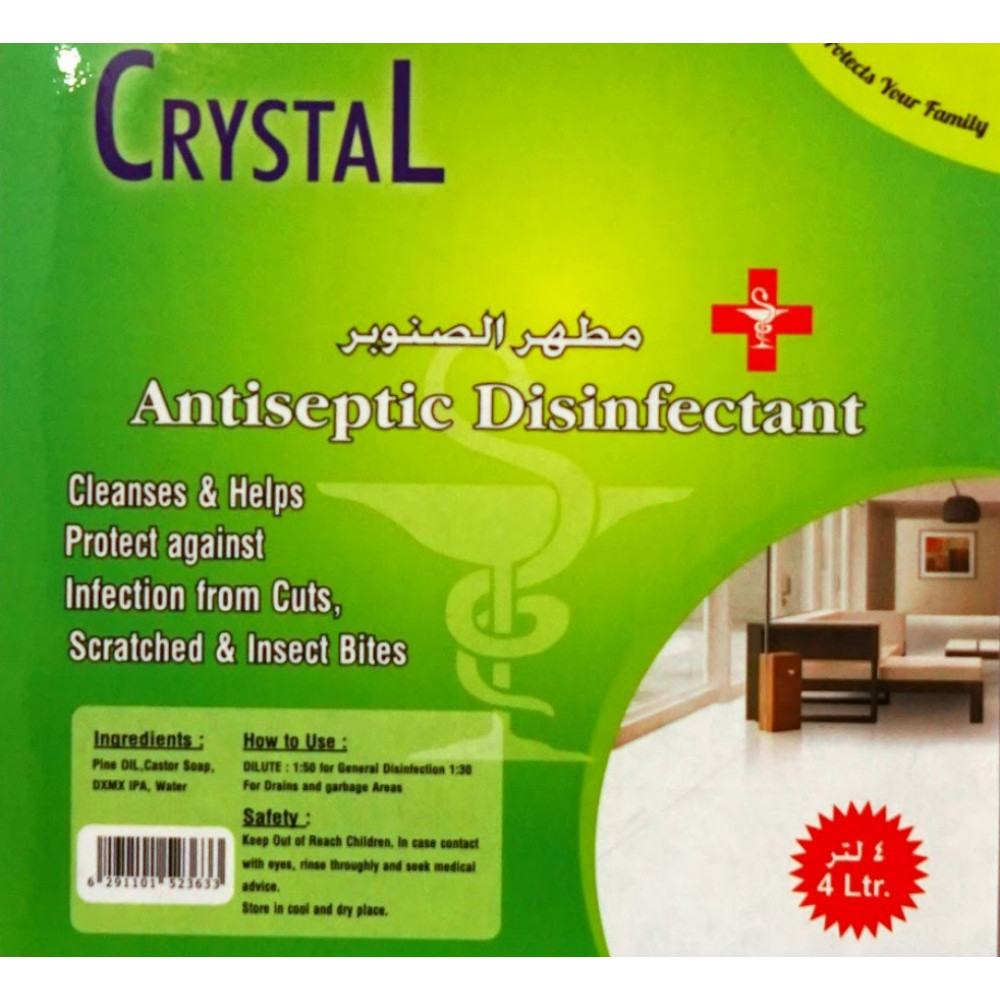 Crystal Antiseptic Disinfectant 4 Liter ( 4 Pieces Per Box ) - Sinaha ...
