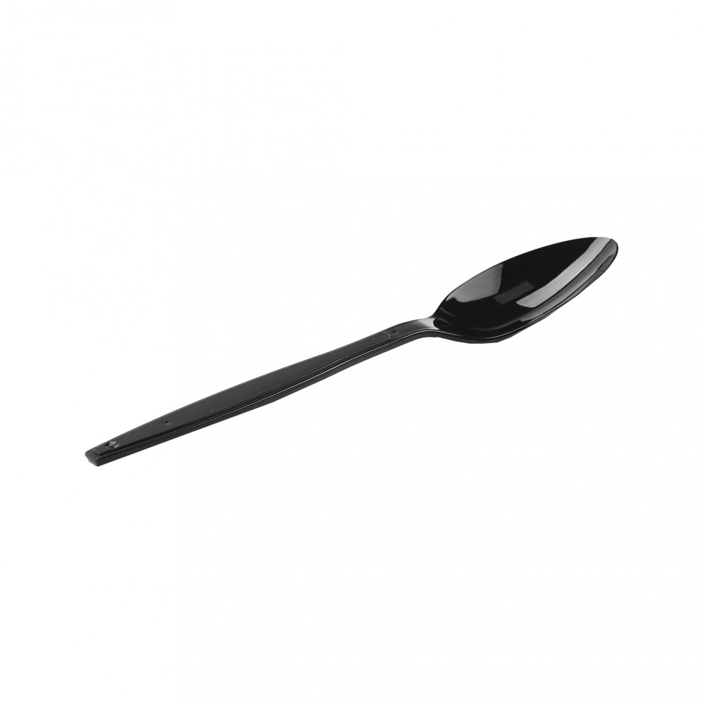 PLASTIC MEDIUM DUTY BLACK PP SPOON (1000 PIECES PER CARTON)