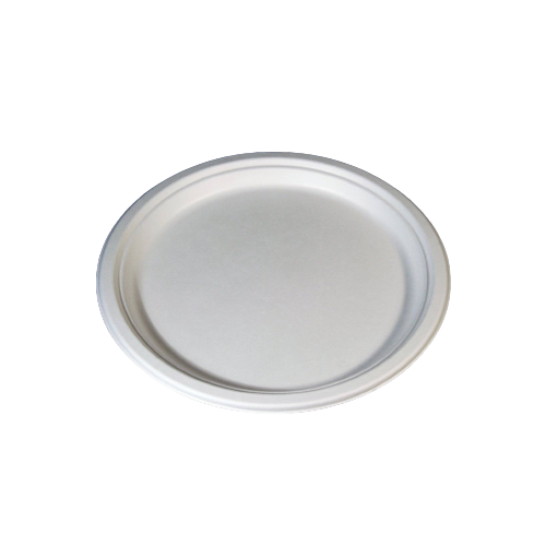 BIO DEGRADABLE PLATE 9" INCH (500 PIECES PER CARTON)