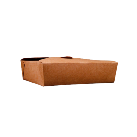 KRAFT PE TAKE AWAY BOX (300 PIECES PER CARTON)