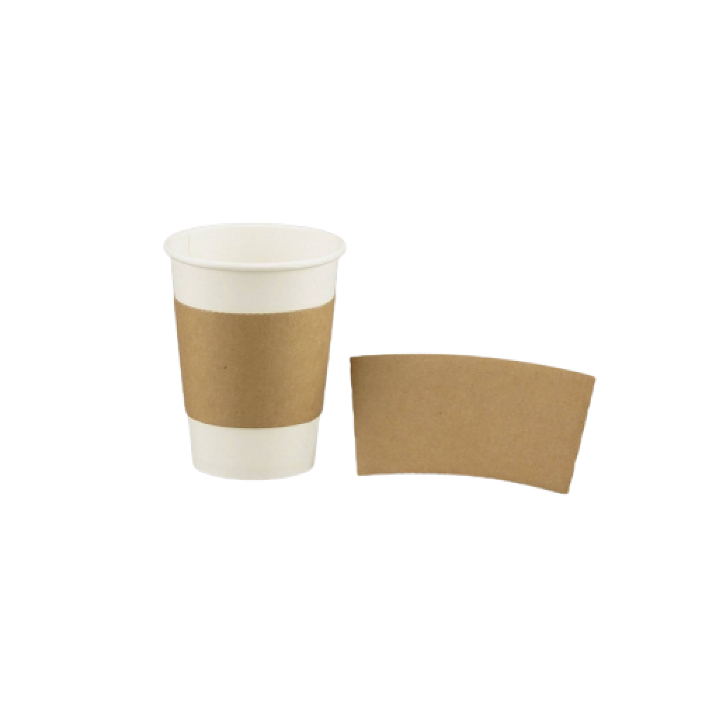 PAPER HOT CUP SLEEVE 8 OZ (1000 PIECES PER CARTON)