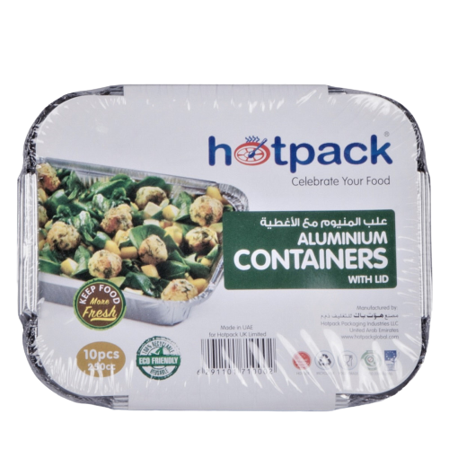 Aluminum container.250 cc - 10 Pieces ( 72 Packs Per Carton ) - Sinaha ...