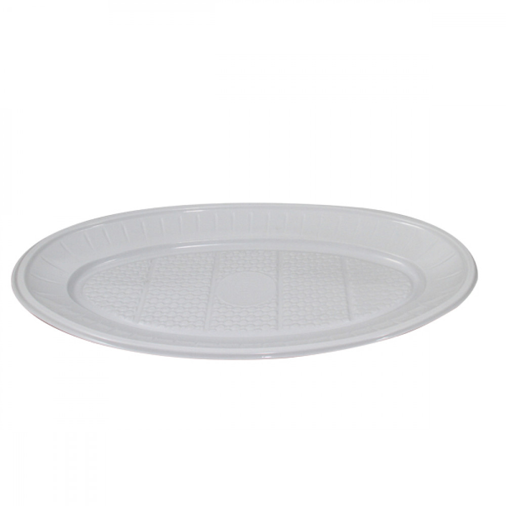 Plastic Oval Tray - 10 Pieces ( 20 Packs Per Carton ) - Sinaha Platform