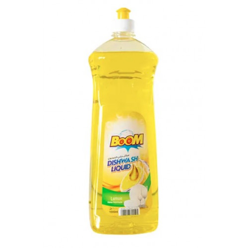 BOOM Dishwashing Liquid Lemon Yellow 1Liter ( 12 Pieces Per Carton ...