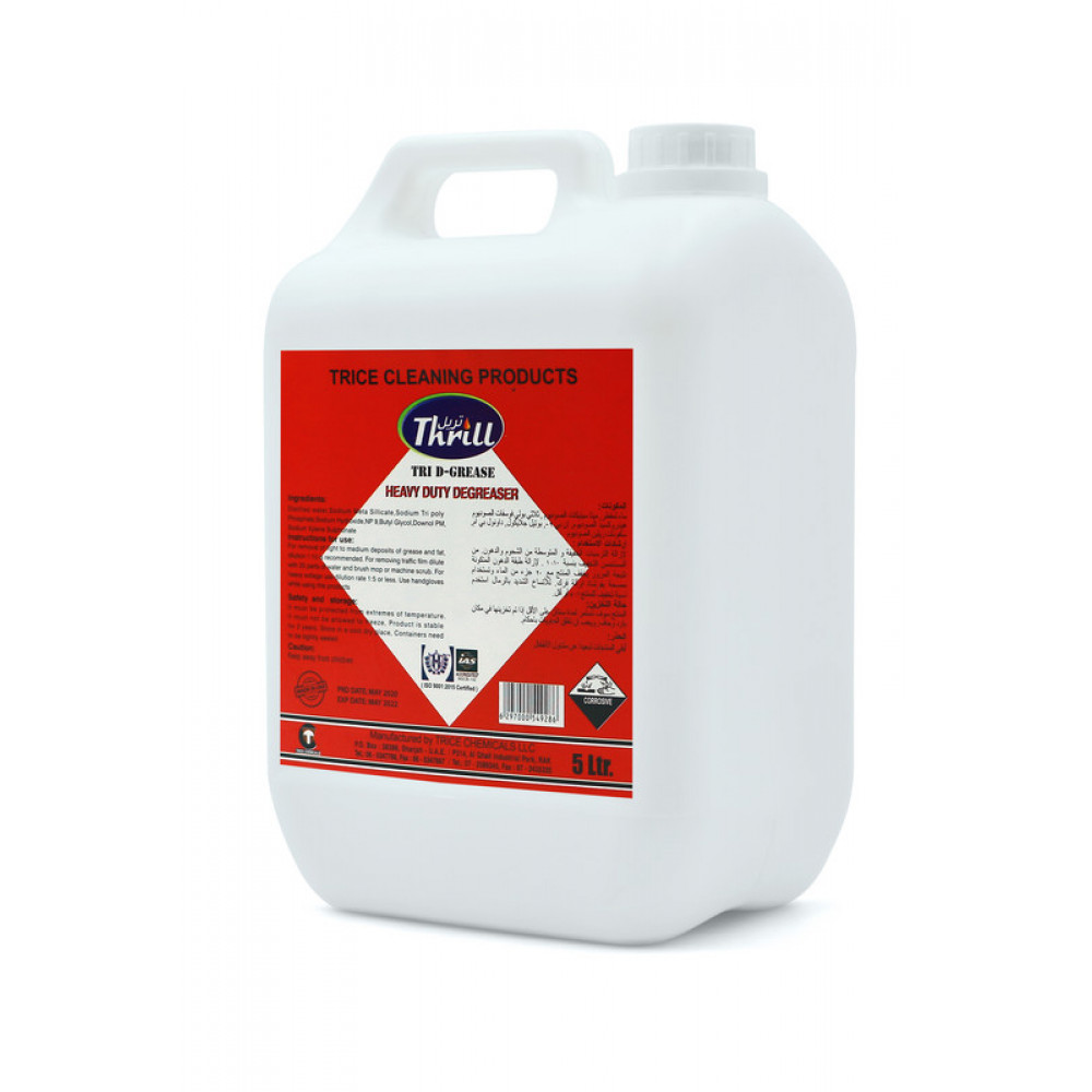 Thrill Tri D-Grease Heavy Duty Degreaser 5L ( 4 Piece Per Carton ...