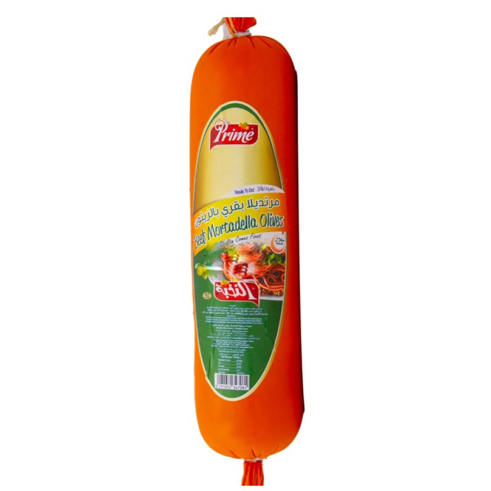 BEEF MORTADELLA OLIVES ROLL 20 X 500
