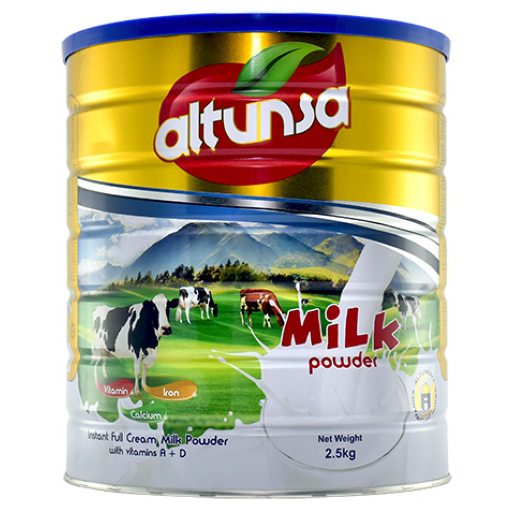 MILK POWDER FULL CREAM ALTUNSA 2.5KG TIN