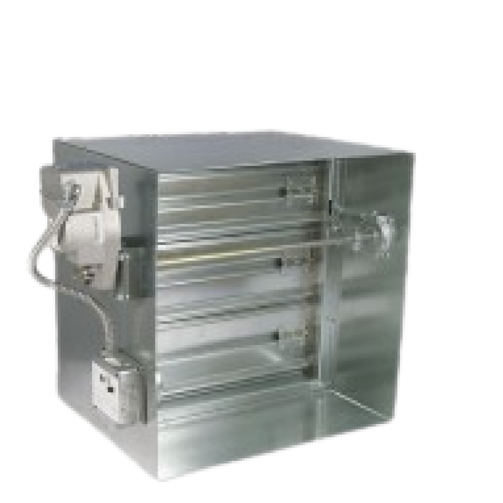 Motorized combination fire and smoke dampers