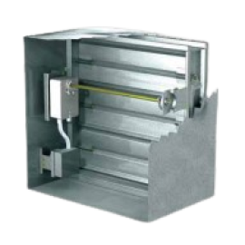 Motorized combination fire and smoke dampers