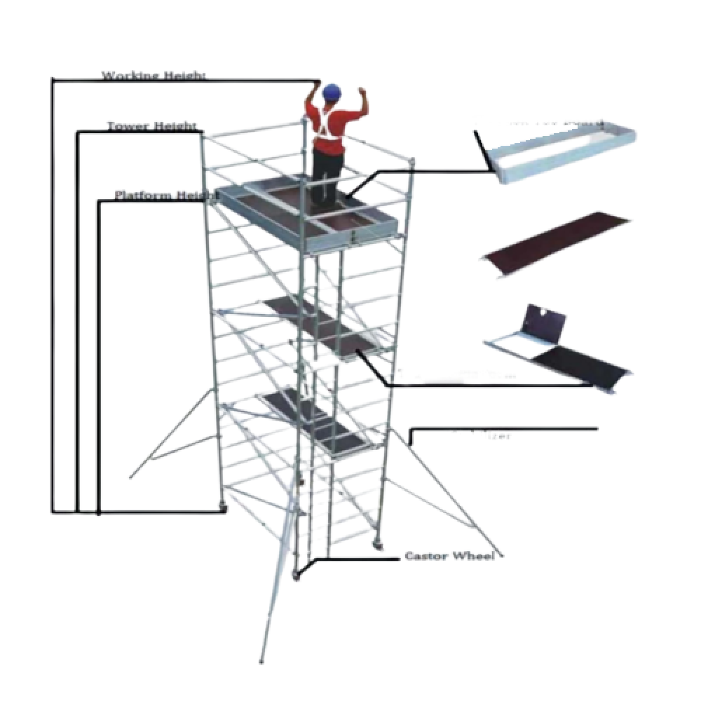 Aluminum Mobile Tower - Sinaha Platform